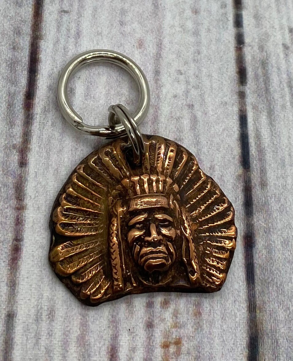 Indian chief dog tag southwestern dog tag dog tag for chief | Etsy