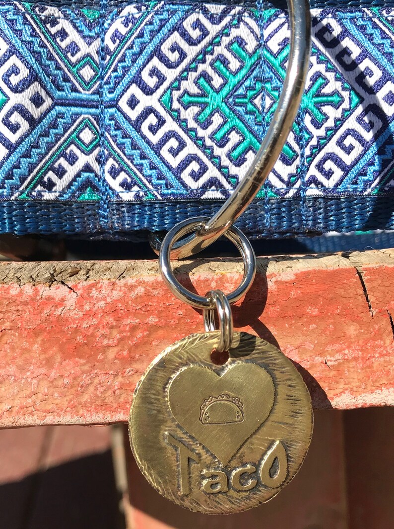 Personalized Custom Taco Id Tag Custom Pet Id Tag I Heart - Etsy