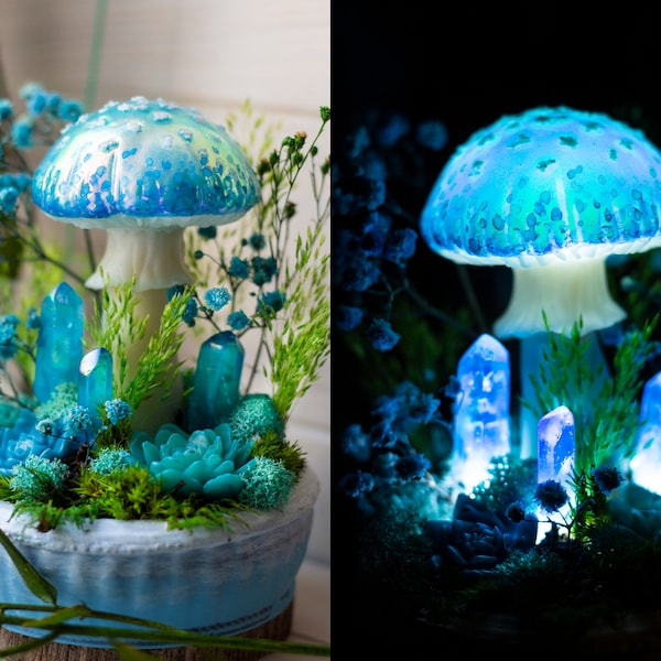 Mushroom Lamp Etsy Uk