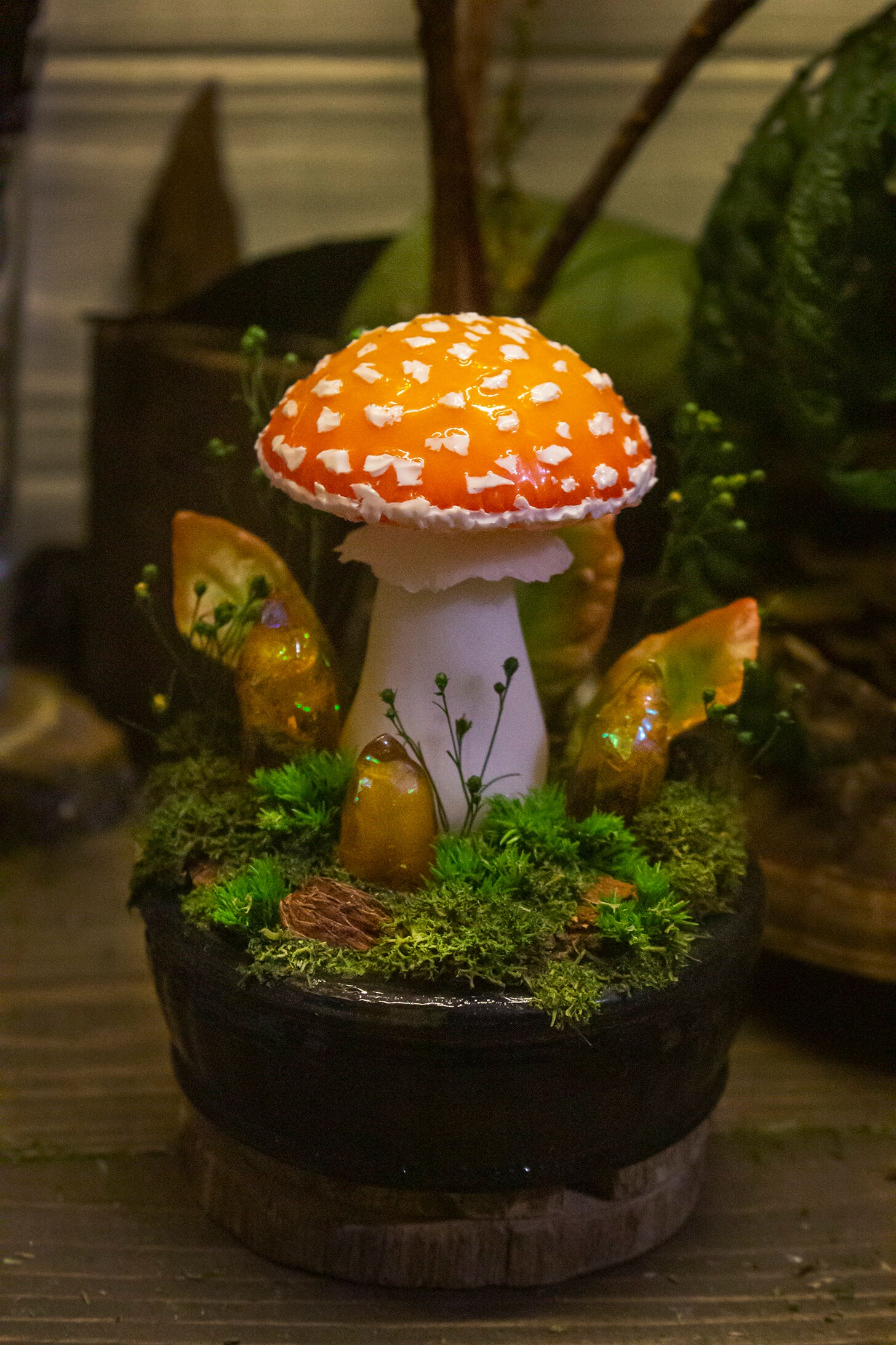 Mushroom lamp MADE TO ORDER Mushroom Orange Mushroom lamp | Etsy