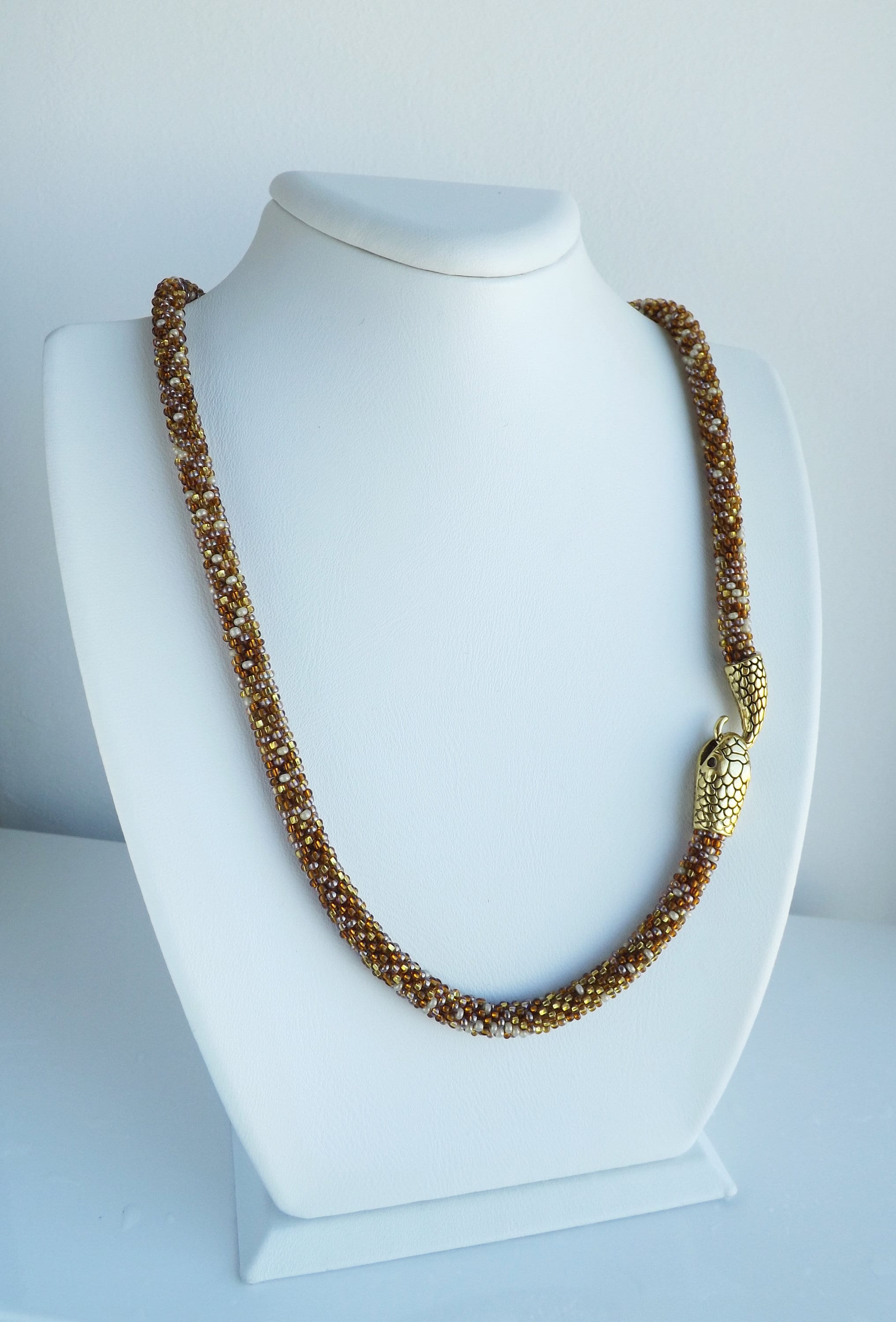 Collar de serpiente de oro joyería de declaración de oro | Etsy Collar de serpiente de oro joyería de declaración de oro | Etsy