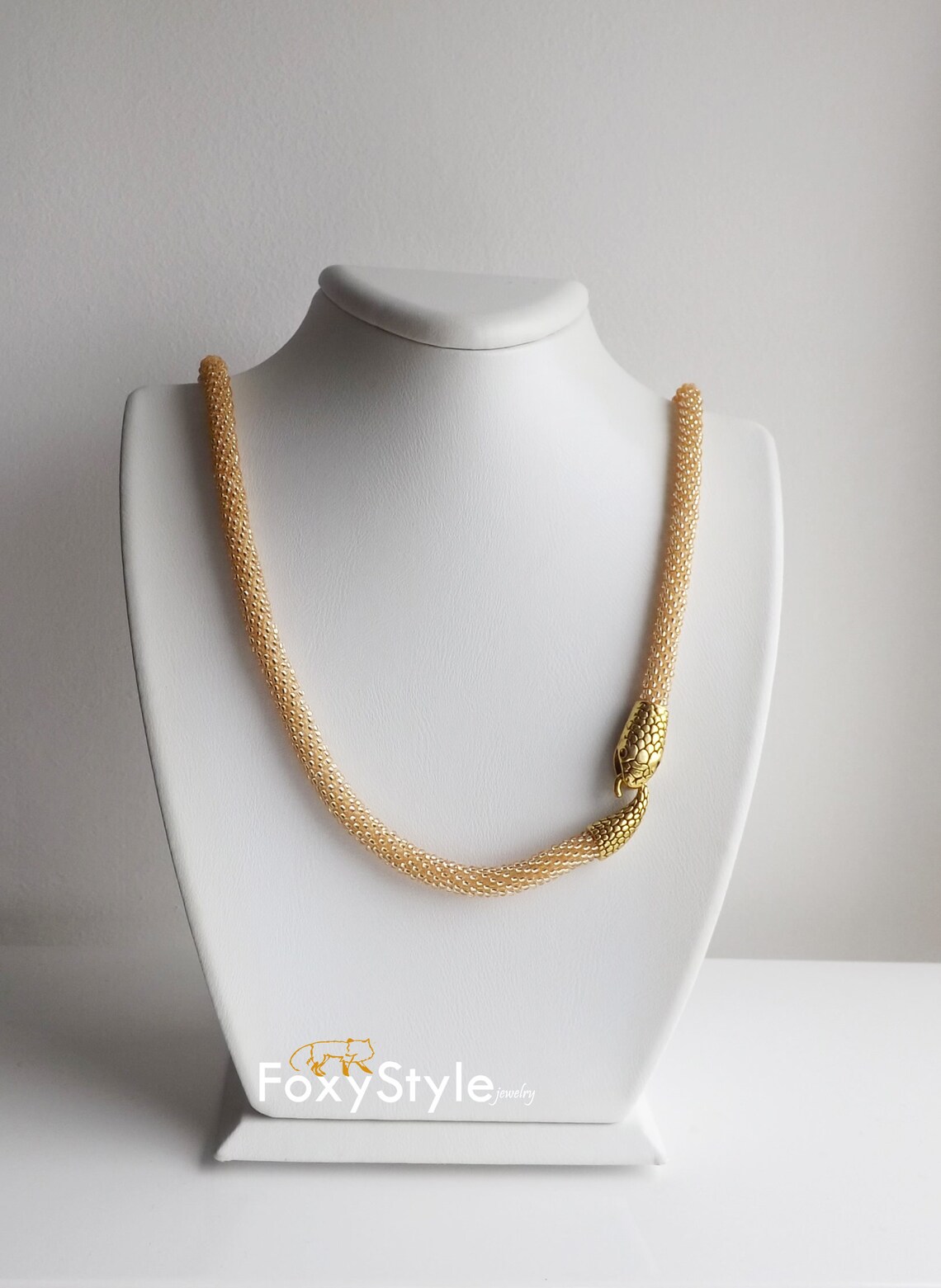 Gold Snake Necklace Animal Jewelry Tribal Necklace Choker | Etsy