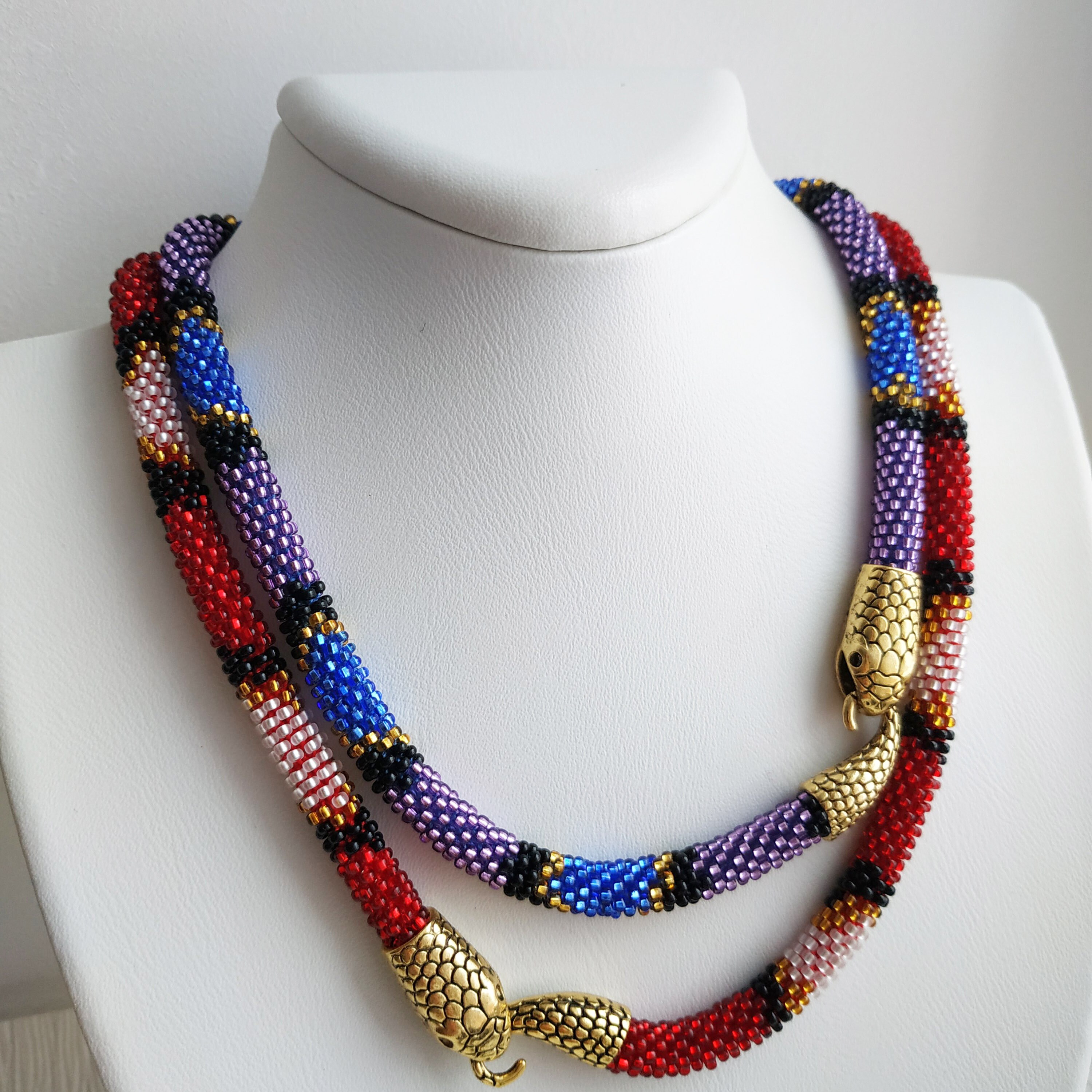 Custom Snake Necklace Personalized Necklace Statement | Etsy