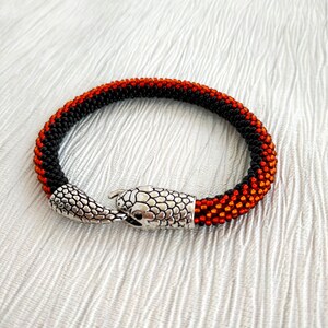 Red-bellied Black Snake Jewelry, Snake Bracelet, Snake Necklace, Snake ...