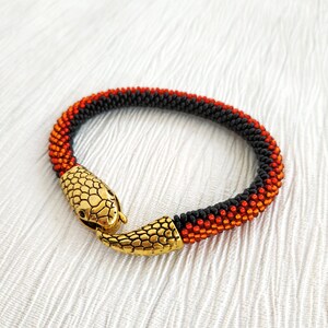 Red-bellied Black Snake Jewelry, Snake Bracelet, Snake Necklace, Snake ...