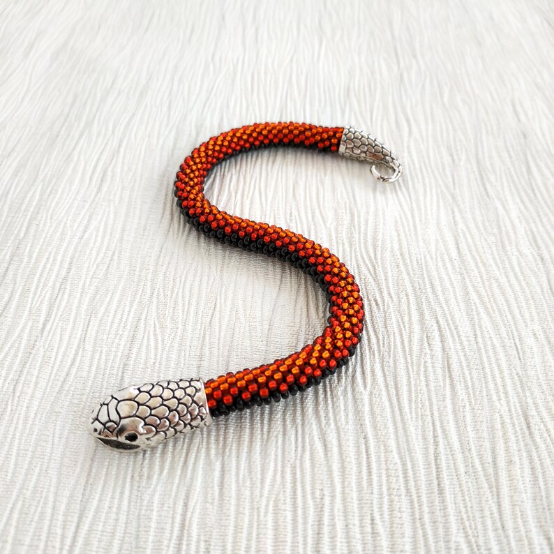 Red-bellied Black Snake Jewelry Snake Bracelet Snake - Etsy