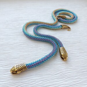 Snake Jewelry Set for Women, Beaded Snake Necklace, Statement Necklaces ...