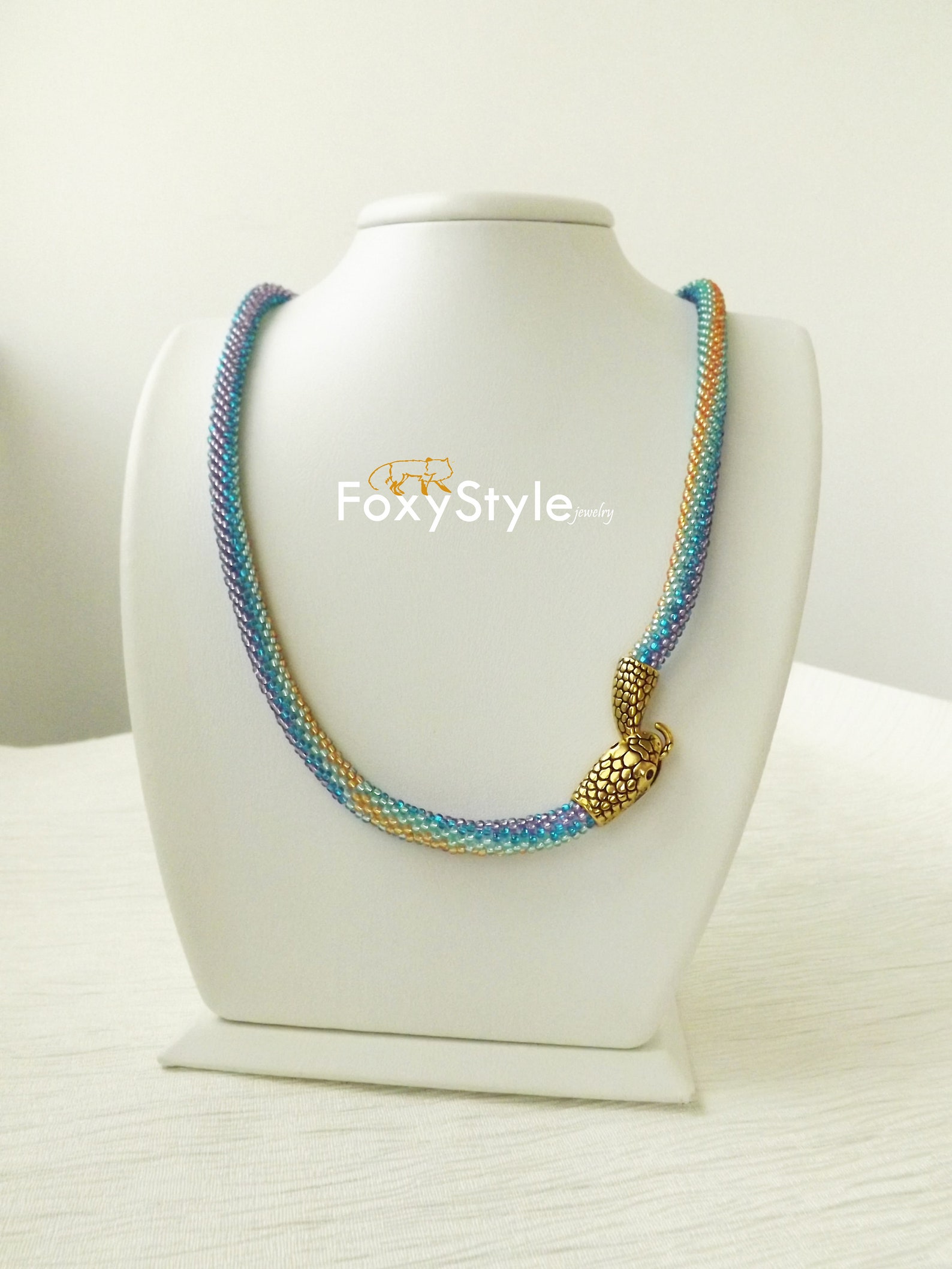 Snake Jewelry Set for Women, Beaded Snake Necklace, Statement Necklaces ...