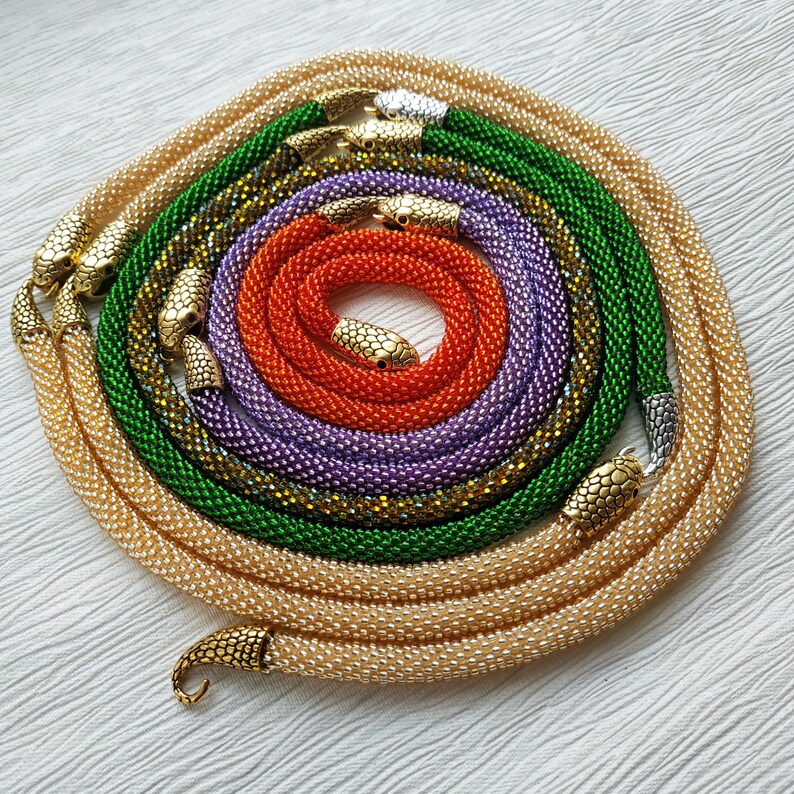 Custom Snake Necklace Personalized Necklace Statement | Etsy