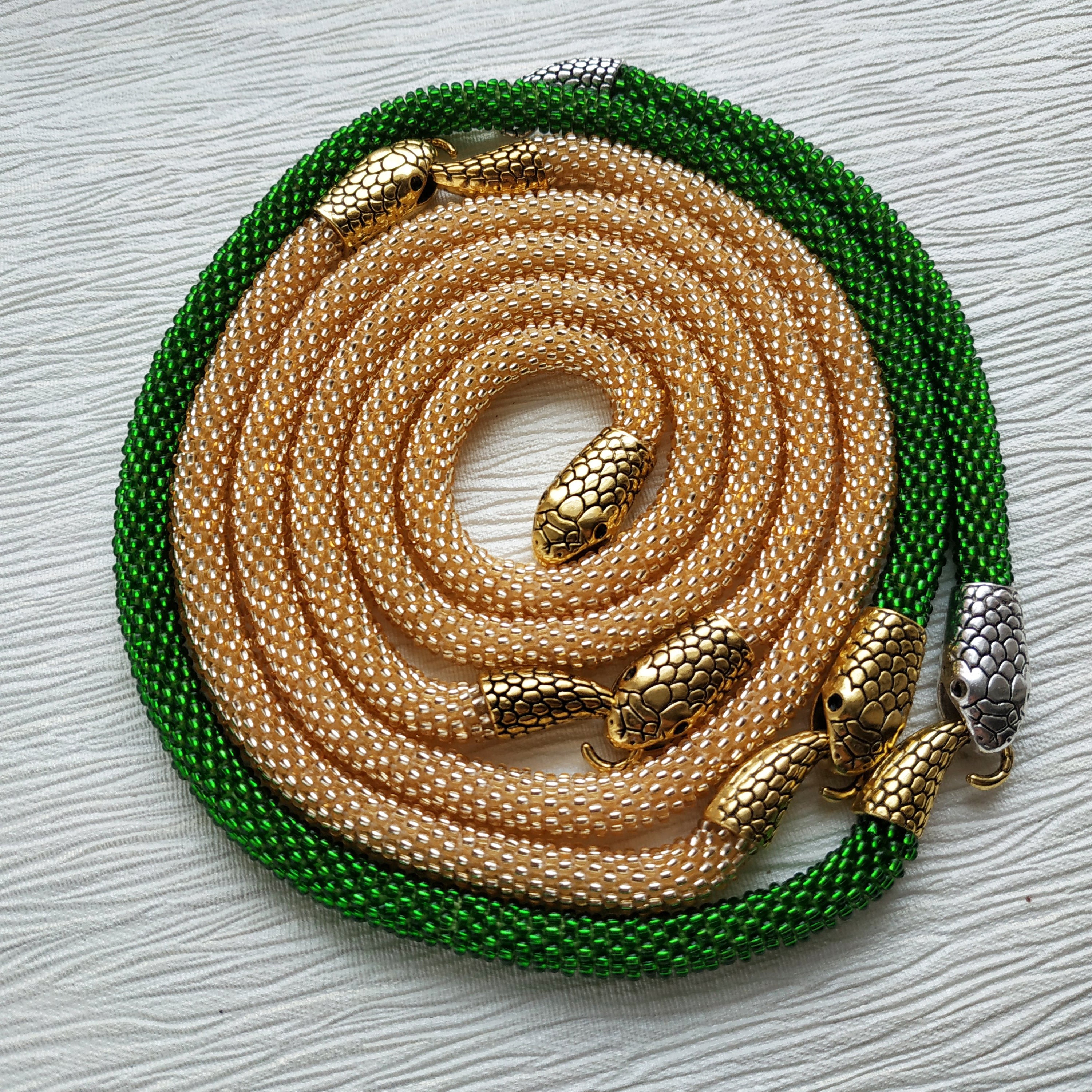 Custom Snake Necklace, Personalized Necklace, Statement Necklace ...