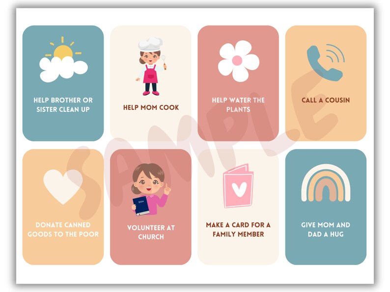 Be Kind Cards Flashcards, Printable Instant Download, Christian ...