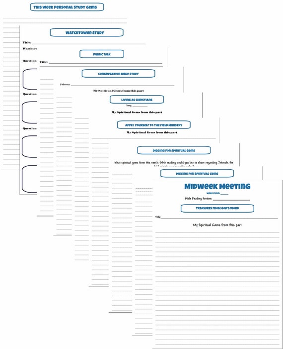 Instant Download DIGITAL Meeting Notebook Meeting Notes | Etsy