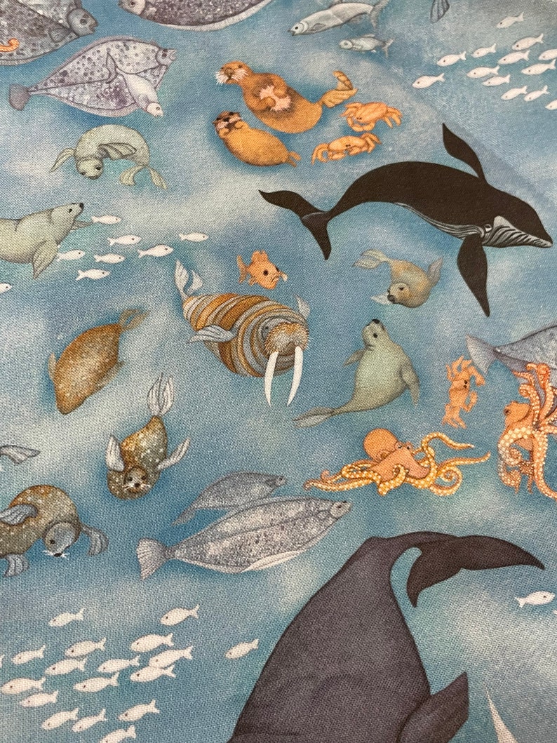 Alaskan Themed Fabric by Artist Barbara Lavallee Called Arctic - Etsy