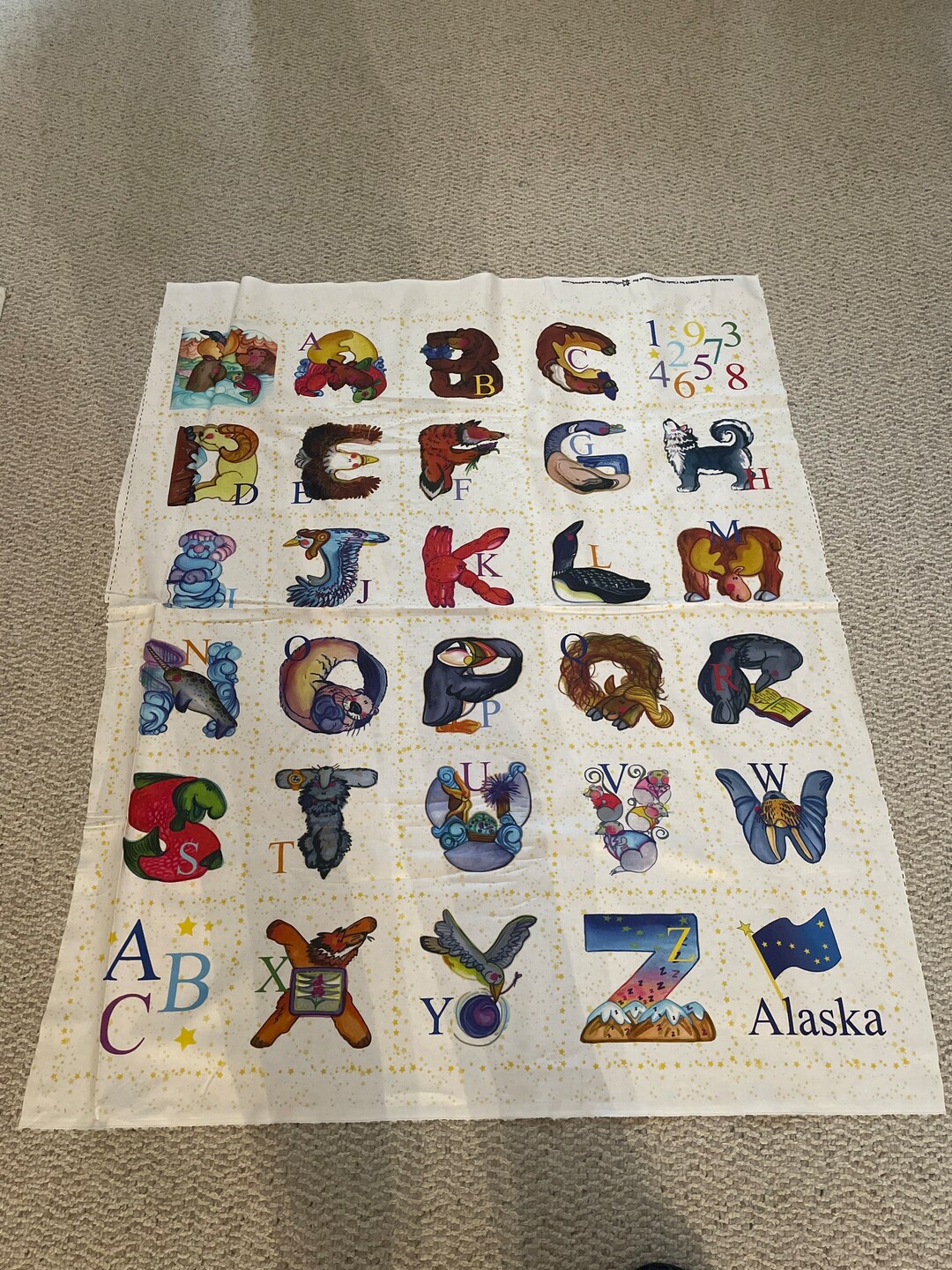 Alaska Alphabet Panel - Etsy