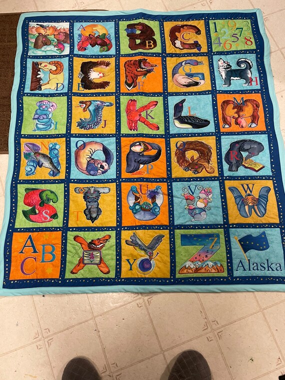 Alaska Alphabet Panel - Etsy