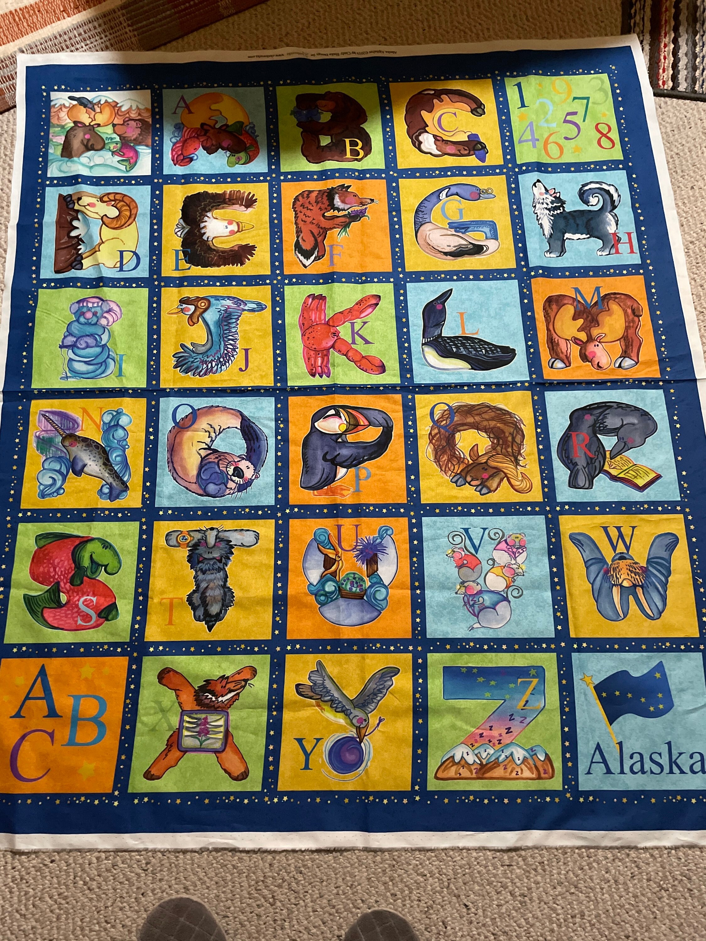 Alaska Alphabet Panel - Etsy