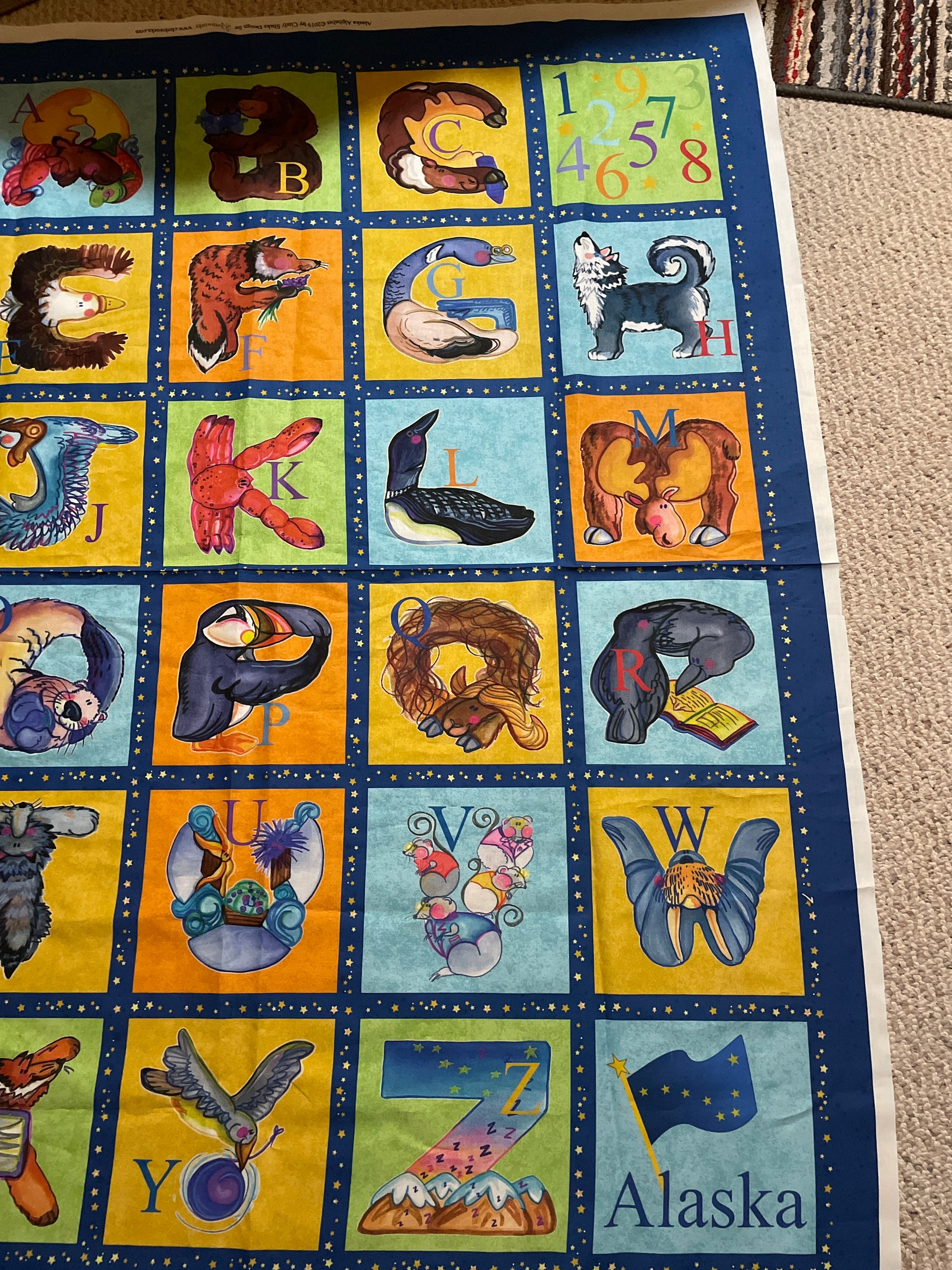 Alaska Alphabet Panel - Etsy