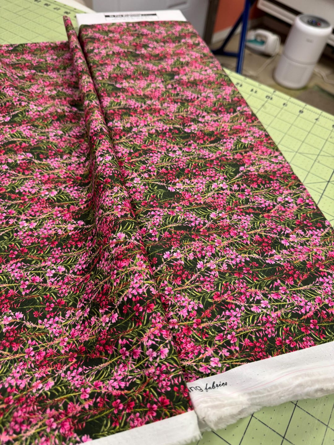 Alaskan Fireweed Cotton Fabric. - Etsy