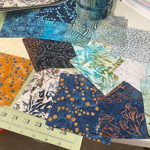 Blue Ridge Batiks 5”squares. - Etsy