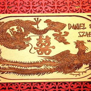 WEDDING MONEY BOX Chinese Eastern Personalised Monogrammed Envelopes ...