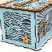 Marine Tropical Beach Wedding Card Box With Lock and Slot - Etsy