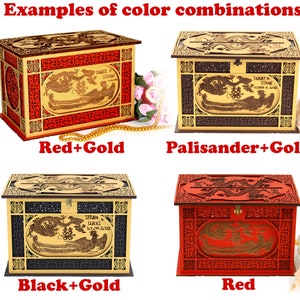 WEDDING MONEY BOX Chinese Eastern Personalised Monogrammed Envelopes ...