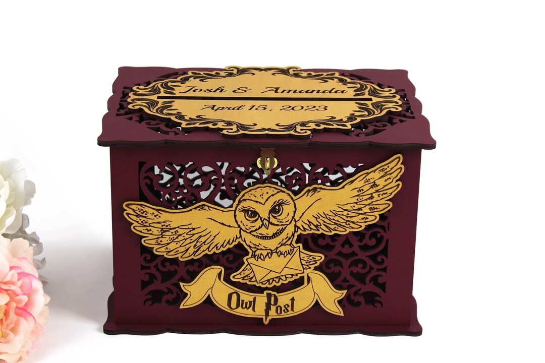 Wedding Card Box Fantasy Themed, Wisdom Owl Advices and Wishes ...