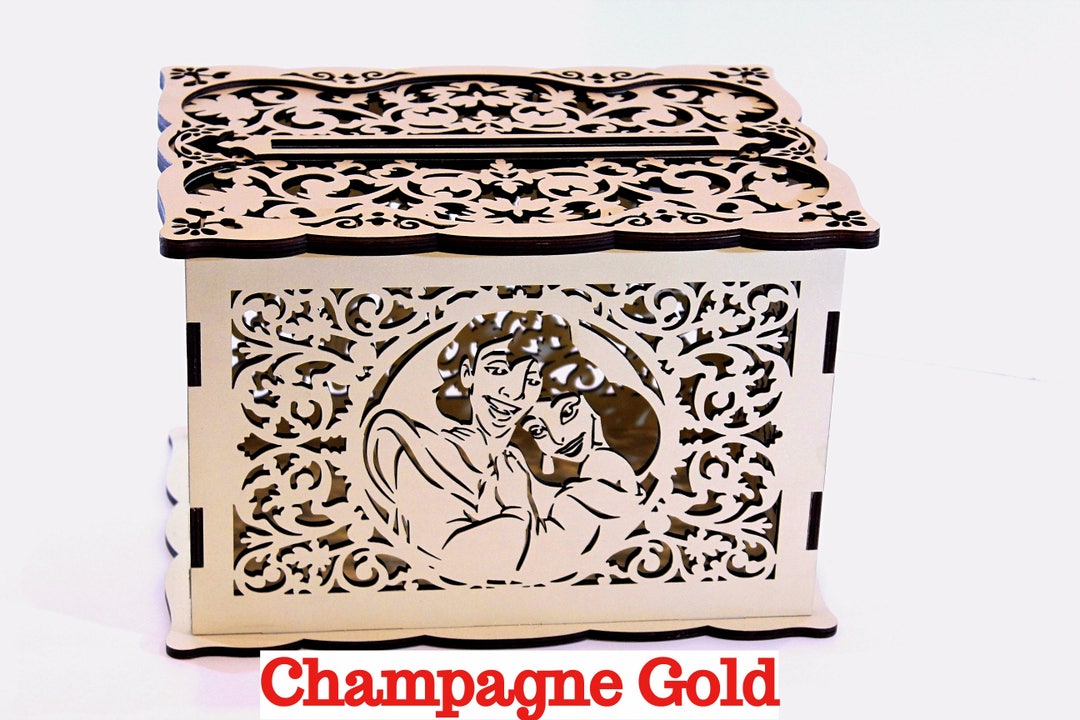 Aladdin Wedding Card Box Lockable, Fairy Tale, Wedding Money Box With ...