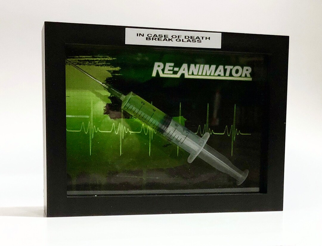 Re-animator Prop Replica Reagent Syringe Shadowbox - Etsy