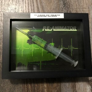 Re-animator Prop Replica Reagent Syringe Shadowbox - Etsy