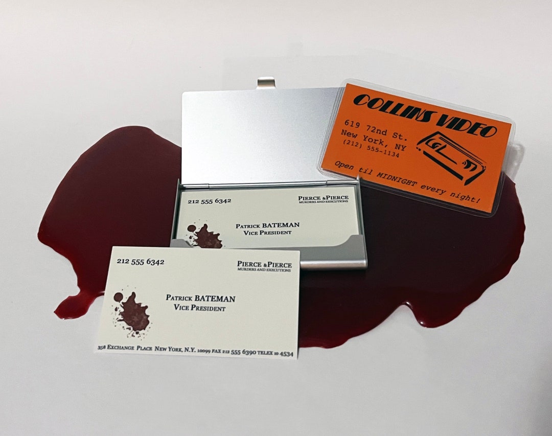 Patrick Bateman "murders and Executions" Business Card Case and Video ...