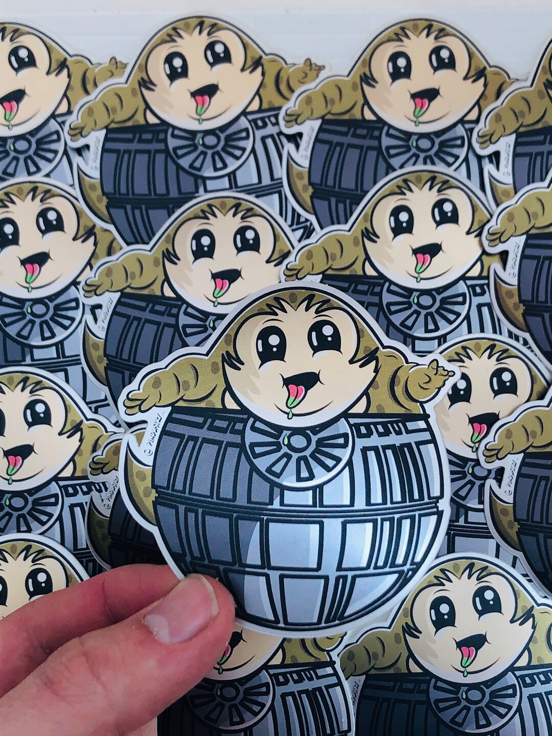 Star Wars Fantasy Sticker Packs Baby Yoda jedi Baby Jabba glitter Sci ...