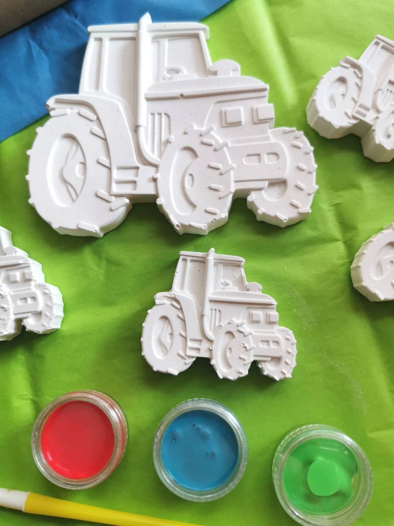 Tractor craft kit for children. craft kit. tractor lover. | Etsy