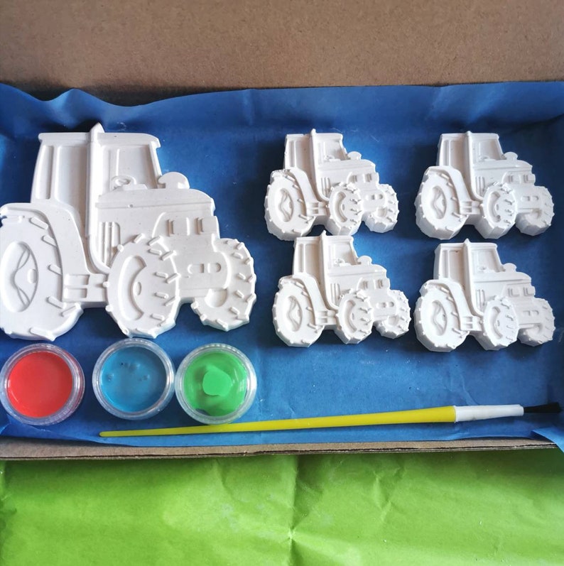 Tractor craft kit for children. craft kit. tractor lover. | Etsy