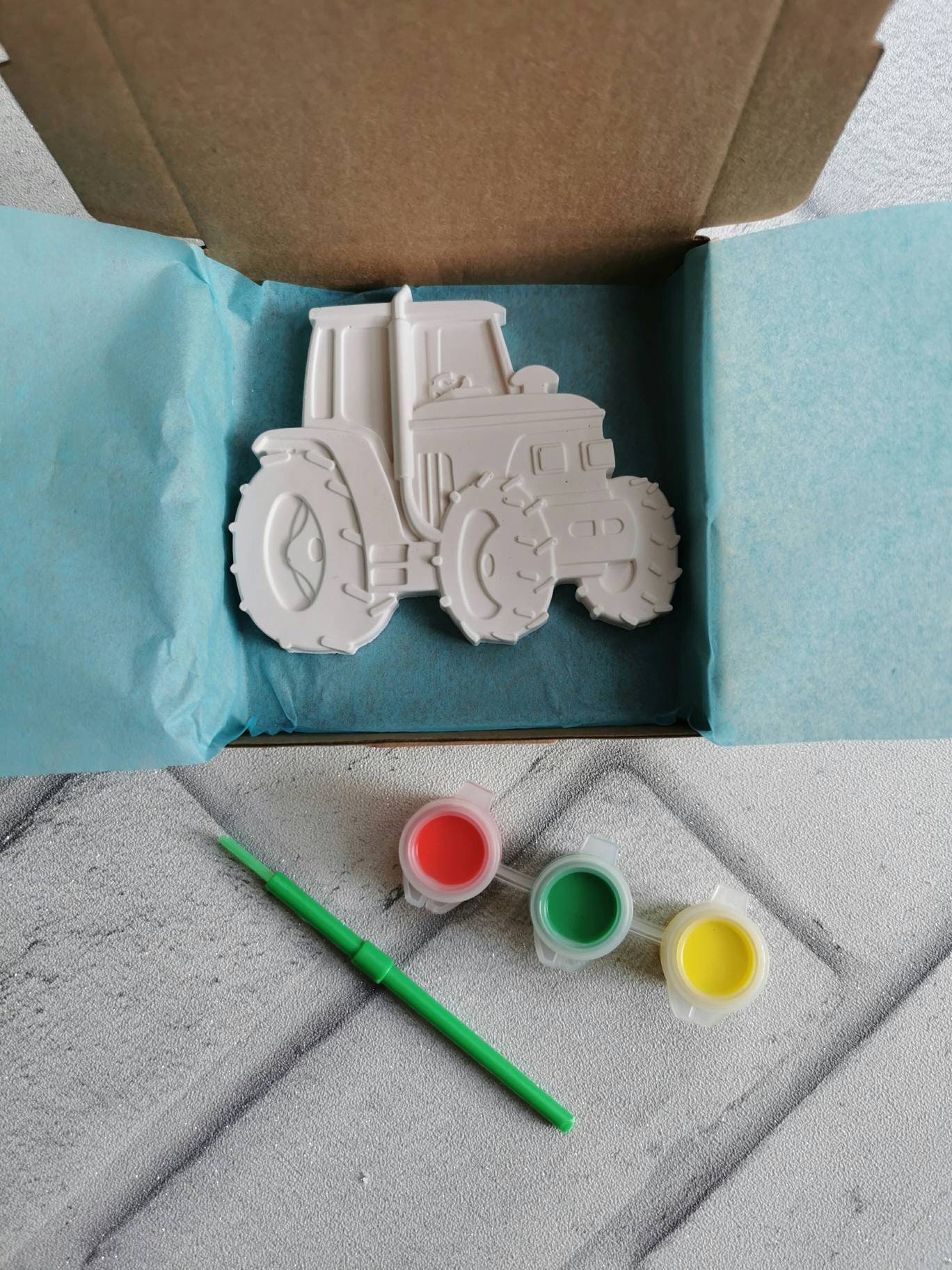 Tractor Craft Kit. Paint Your Own. Budget Friendly. Kids Craft - Etsy UK
