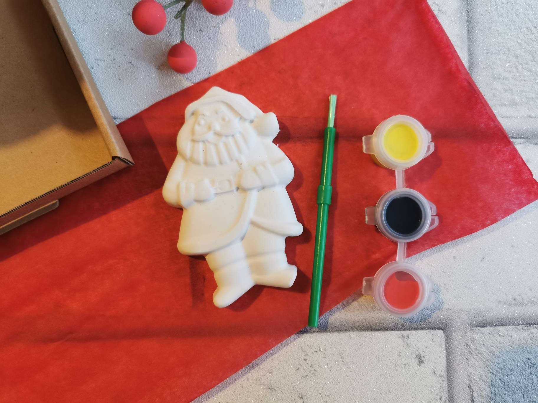 Christmas Santa Craft Kit. Kids Craft Kit. Children's - Etsy UK