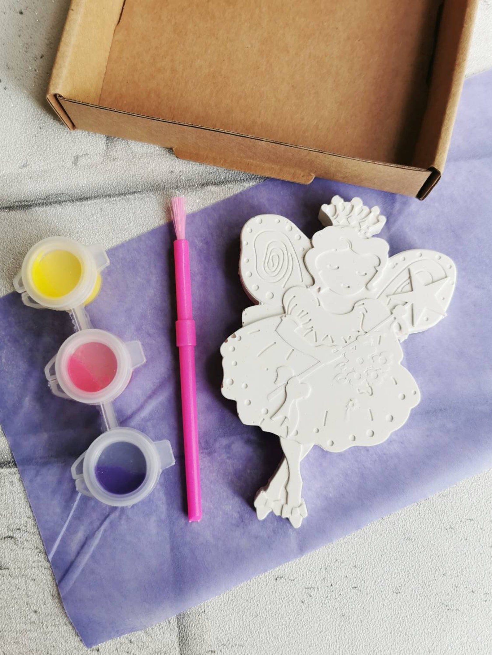 Fairy craft kit paint your own budget friendly. Kids craft | Etsy