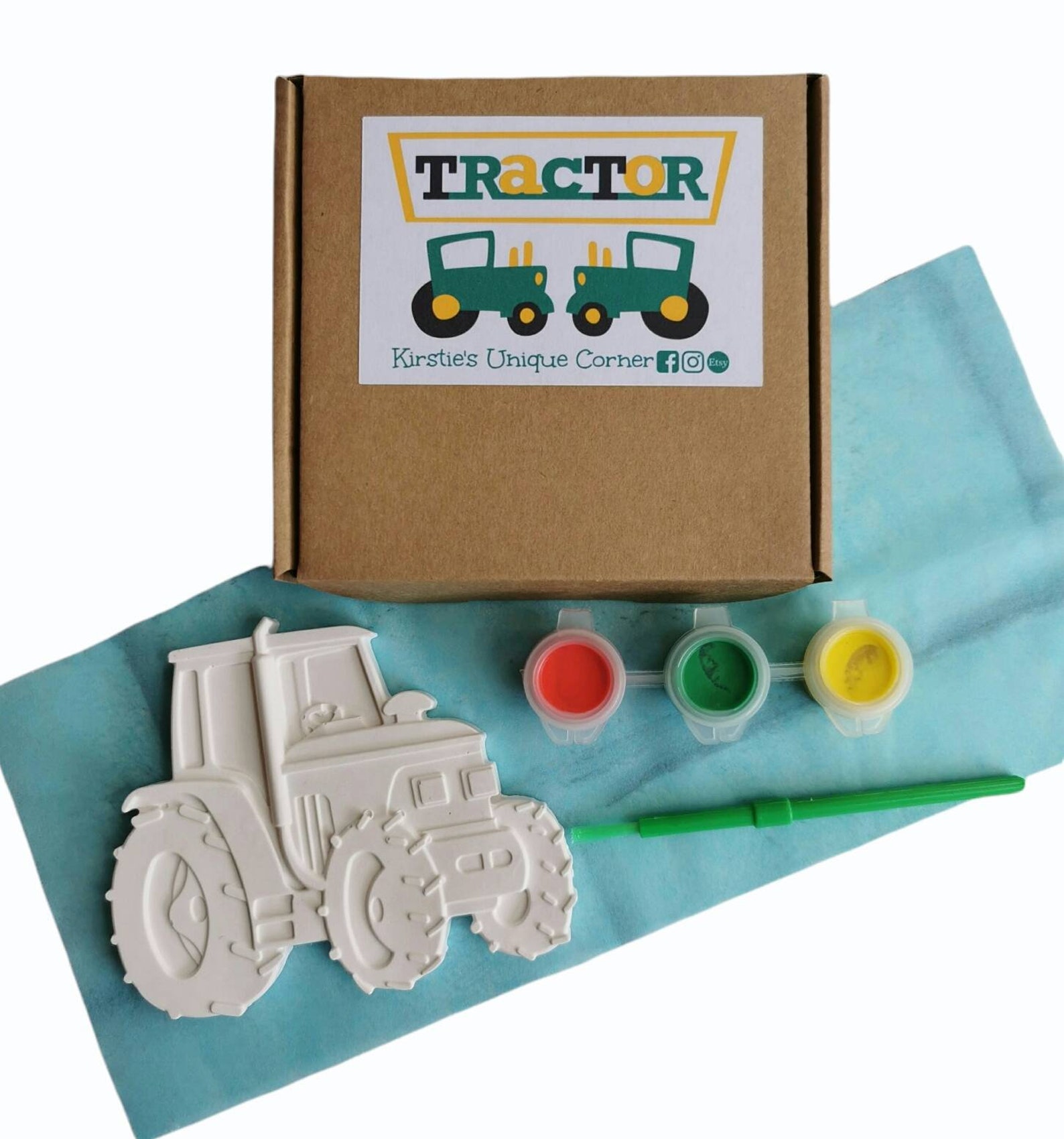 Tractor Craft Kit. Paint Your Own. Budget Friendly. Kids Craft - Etsy UK
