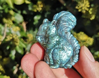 Carved Crystal Squirrel - Etsy