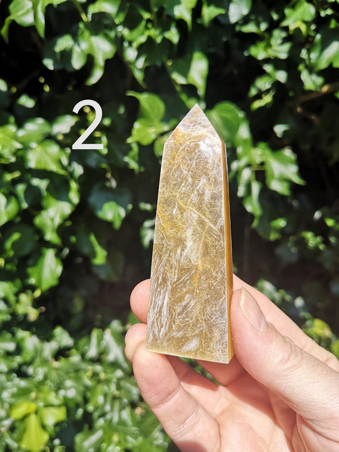 Gold Lepidolite Mica Tower - Sparkly Muscovite Gold Tower - Flashy Gold ...