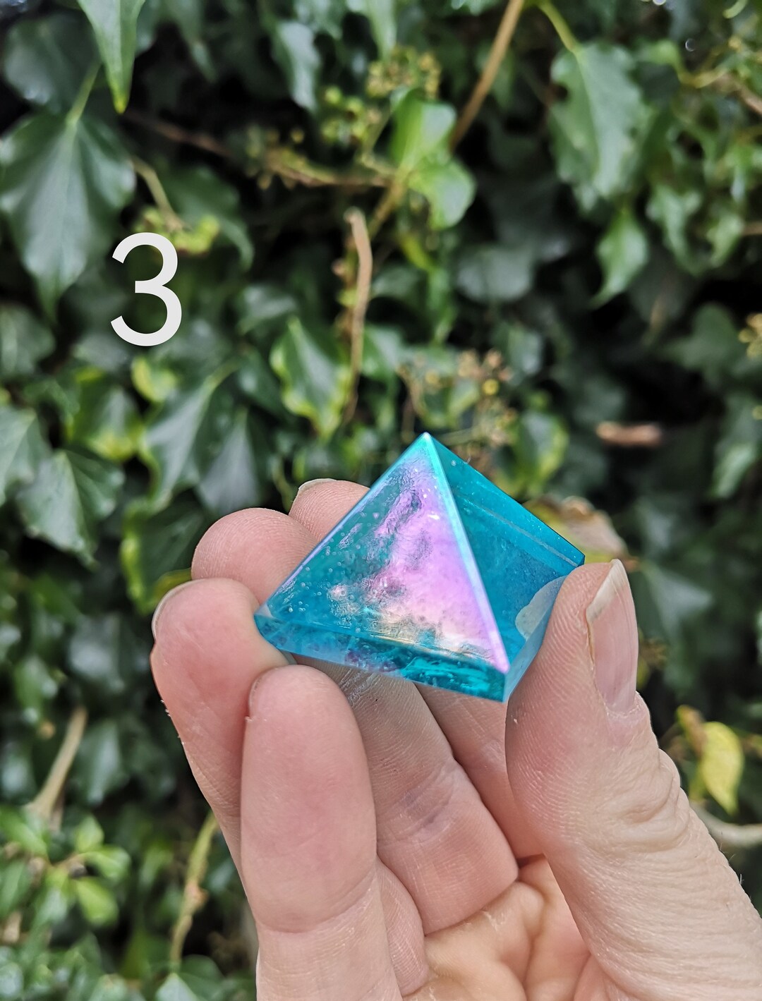 Aqua Aura Quartz Pyramid - Blue Aura Quartz Pyramid Carving 30mm ...