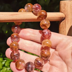 Fire Quartz Bracelet & Golden Healer Quartz Bracelet - Rare Combi ...