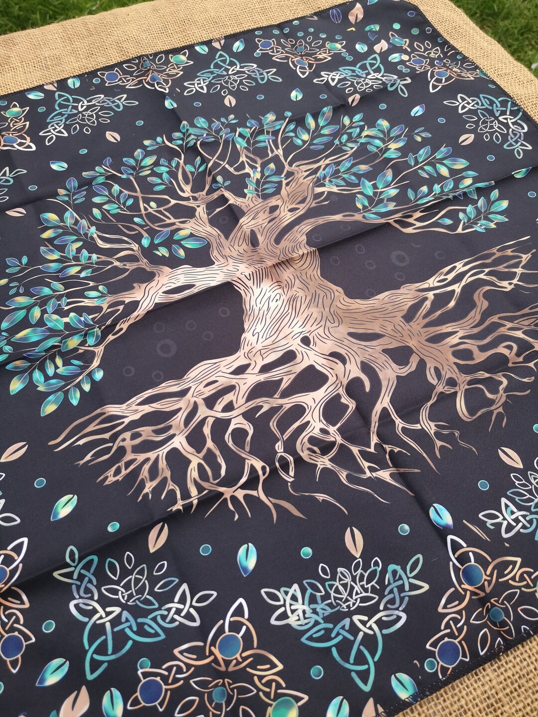 Colourful Tree of Life Altar Cloth Tree of Life Cloth for Display Life ...