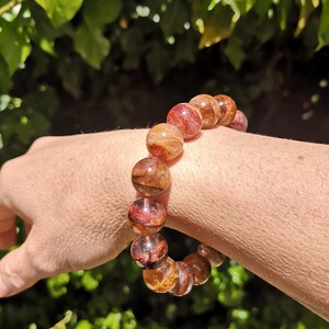 Fire Quartz Bracelet & Golden Healer Quartz Bracelet - Rare Combi ...