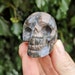 Large Orange Calcite Crystal Skull 4 1/2 Inch Banded Yellow Calcite ...