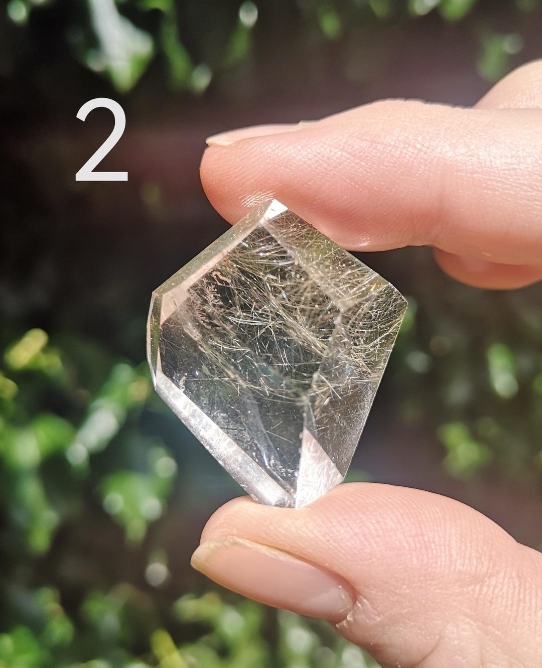 Silver Rutilated Quartz Free Form - Quartz With Silver Rutile - Silver ...