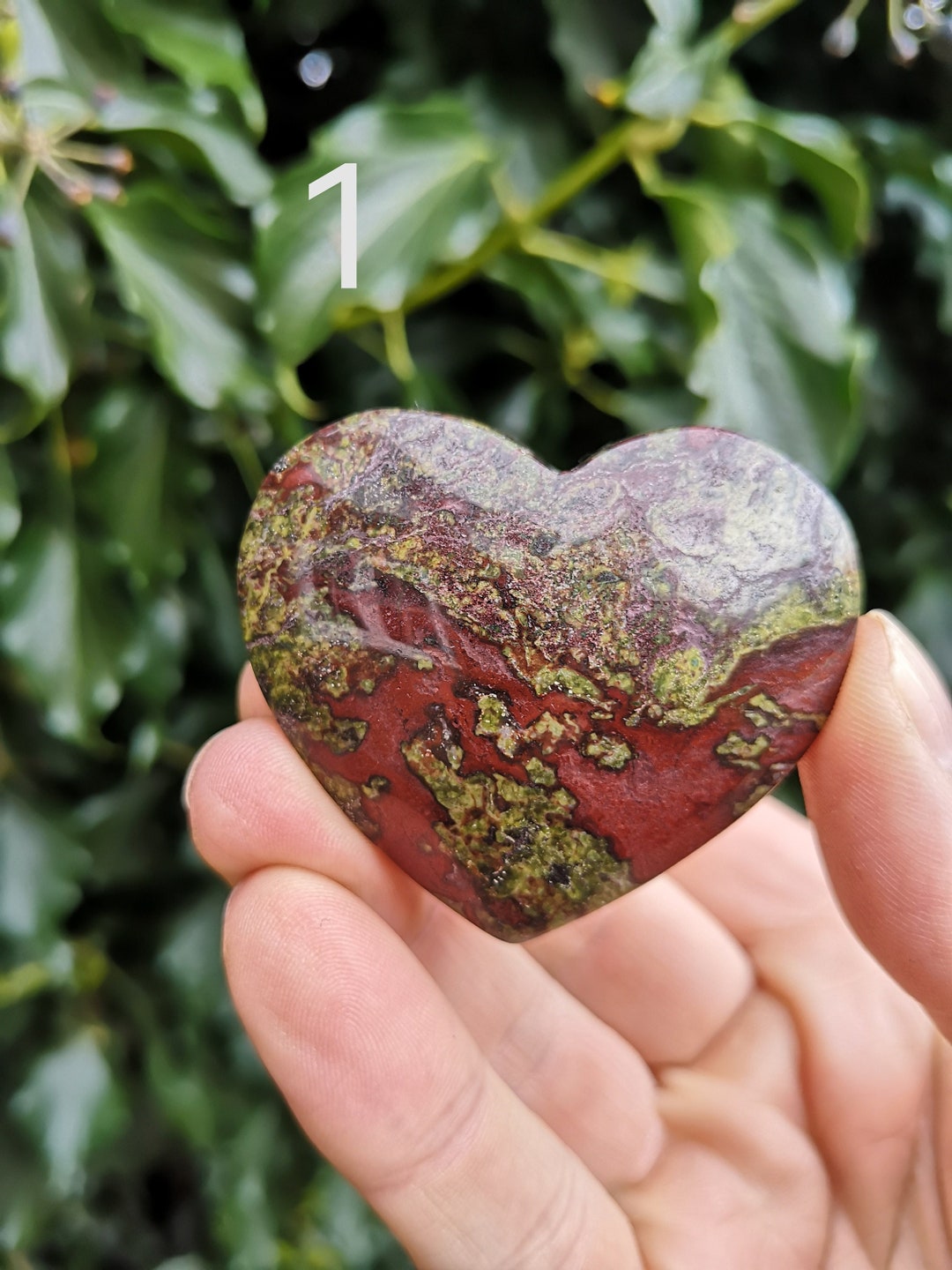 Dragons Blood Jasper Heart - Dragons Stone Heart Carving 50mm - Dragons ...