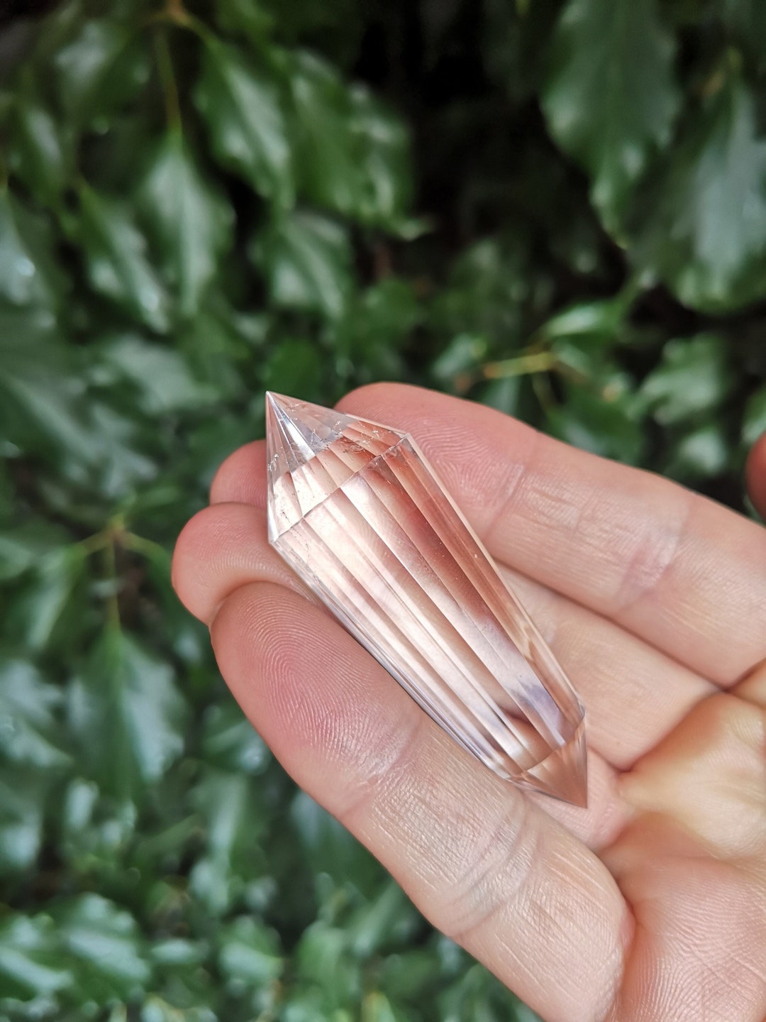 Vogel Clear Quartz Crystal Double Point 33g 24 Sided Clear Quartz Vogel ...