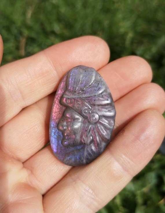 Jewelry Making & Beading Labradorite Indian Skull Native American ...