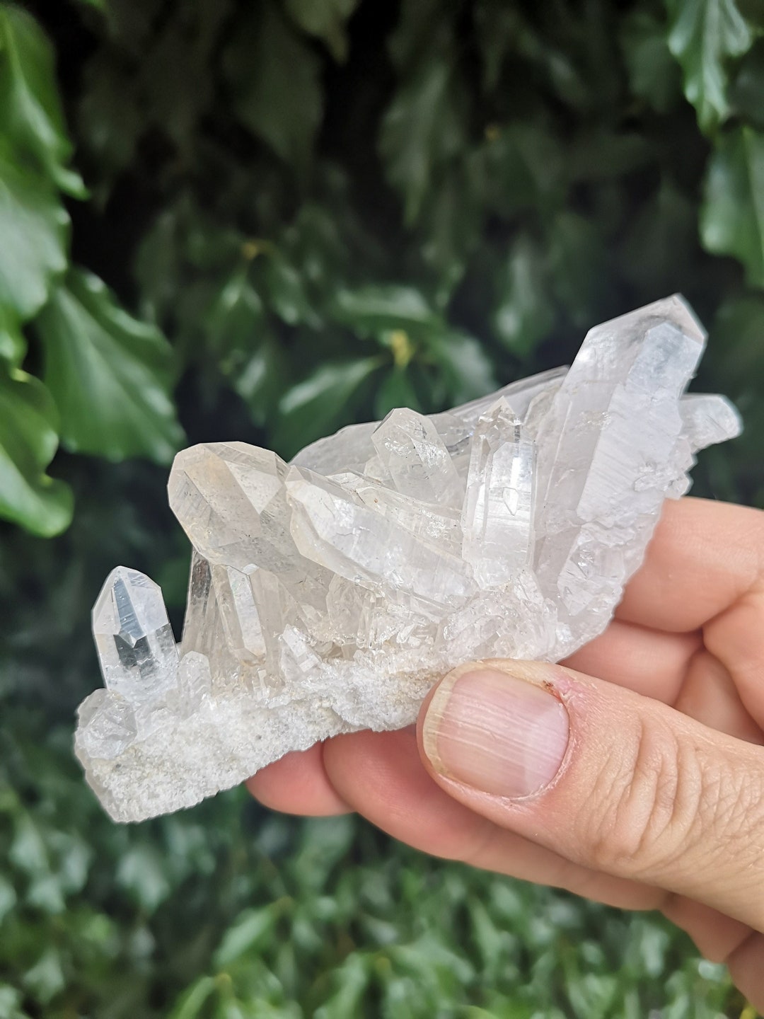 Arkansas Clear Quartz Crystal Cluster - 136g Raw Clear Quartz Gem ...
